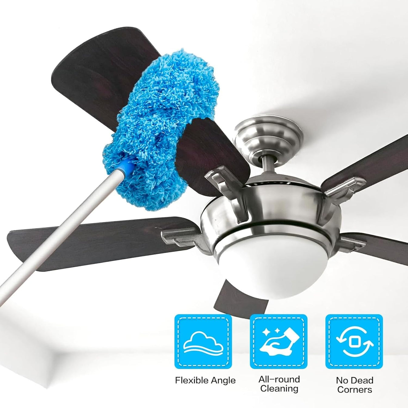 Extendable Dust Buster Mop - (Ceiling fans & Under sofas & beds) etc ...